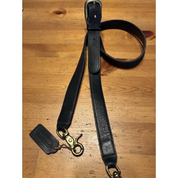 Coach | Accessories | Vintage Coach Replacement Strap Hang Tag Black ...